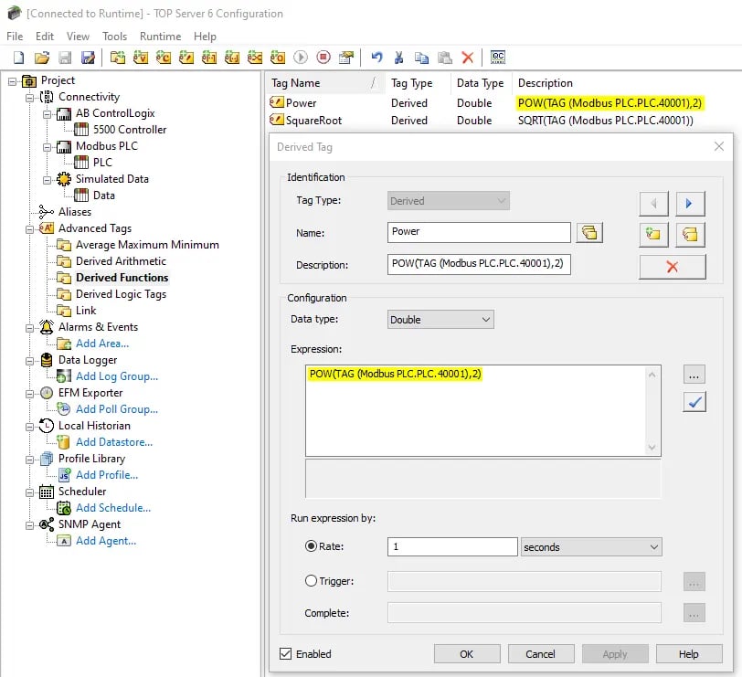 Using TOP Server's Advanced Tags Plug-In: Calculations & Data Bridging
